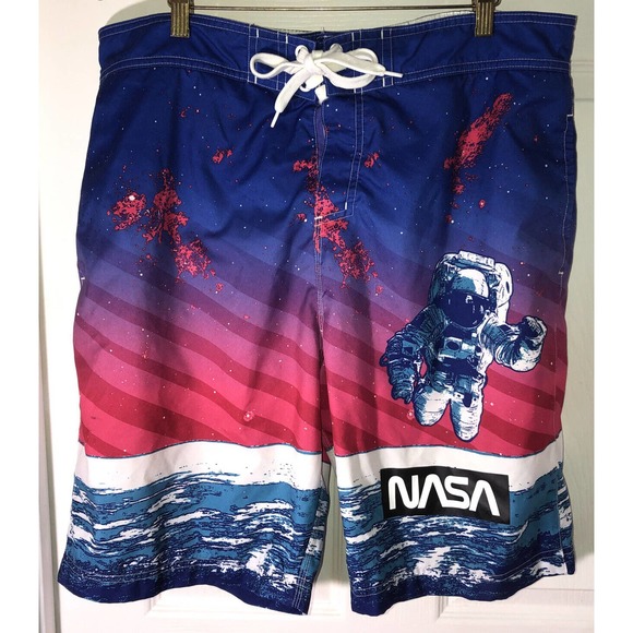 NASA Buzz Aldrin | Swim | Buzz Aldrin Nasa Board Shorts Swim Beach ...